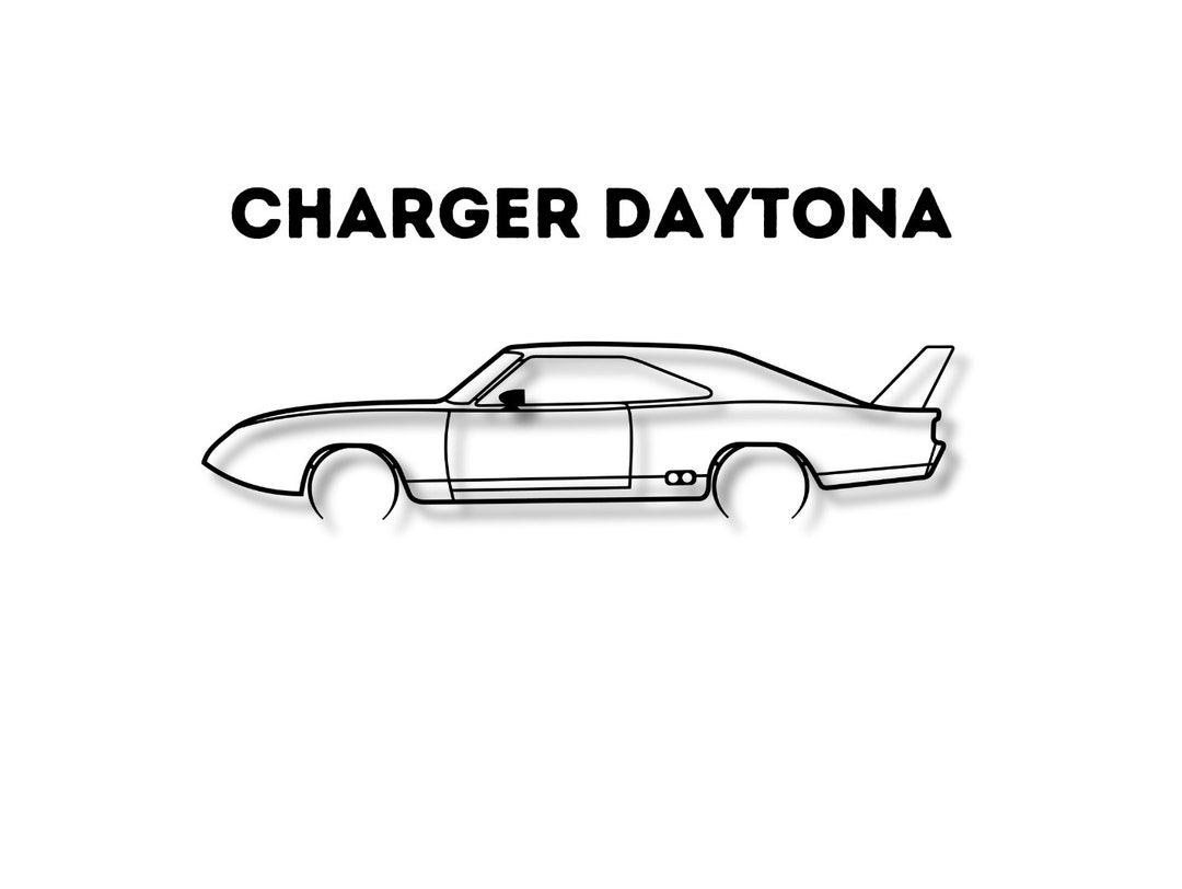 Charger Daytona Car Silhouette Car Dxf Car Svg Laser Cut - Etsy