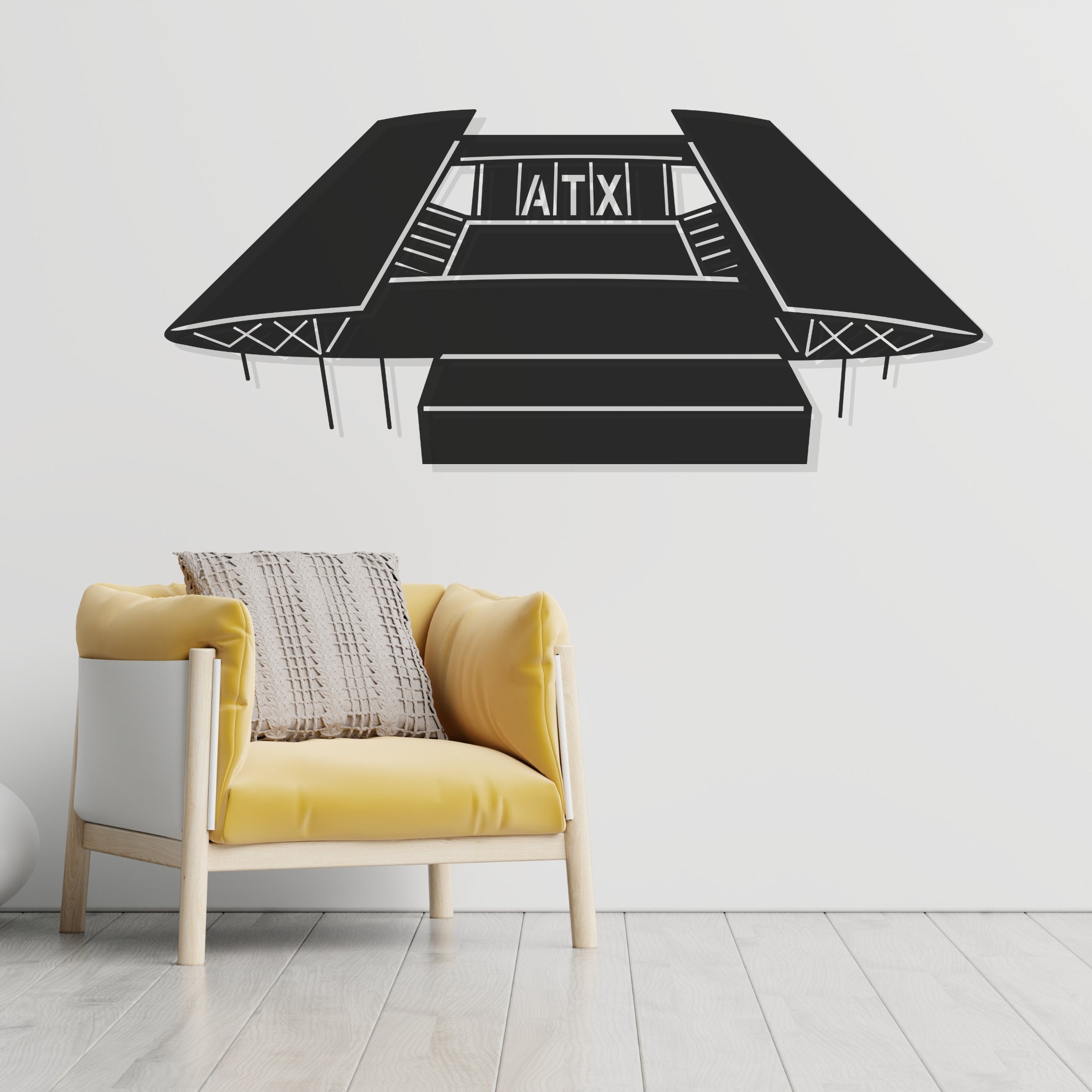 Austin Soccer Stadium Svg, Wall Decor Austin Stadium, Laser Cut File ...