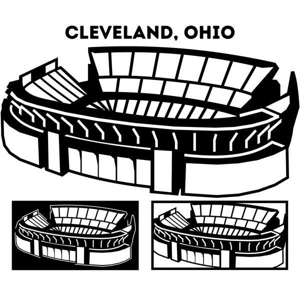 Layered Football Stadium Laser Files - Etsy