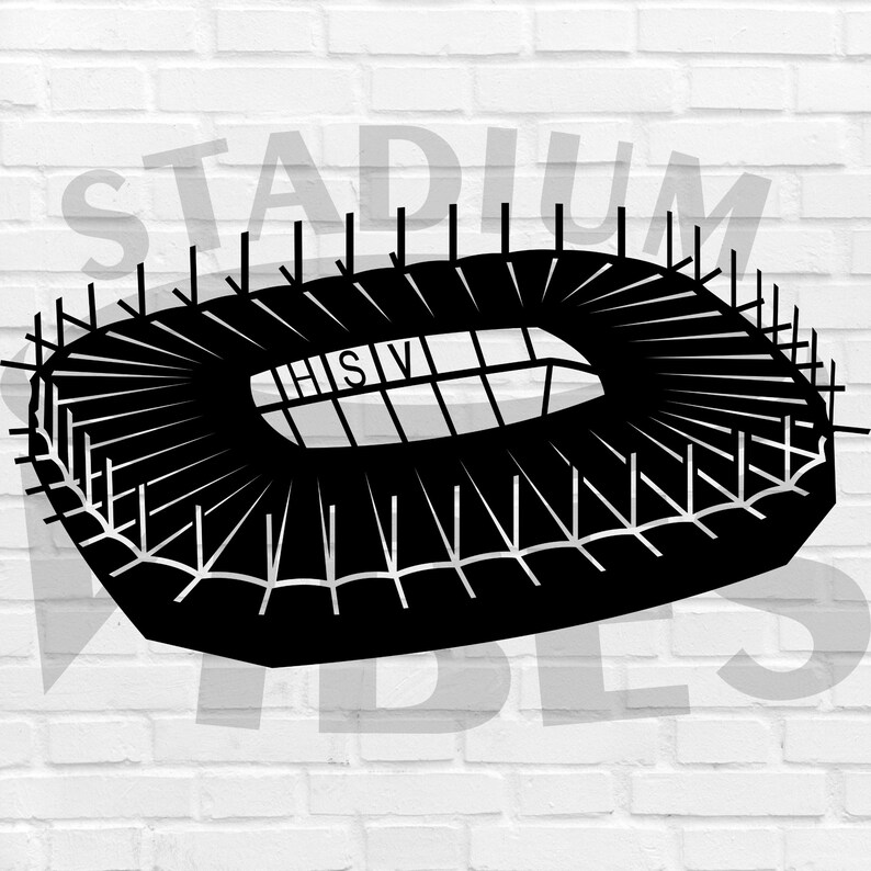 Hamburger Fußballstadion svg dxf Hamburg Laser cut Datei - Etsy.de