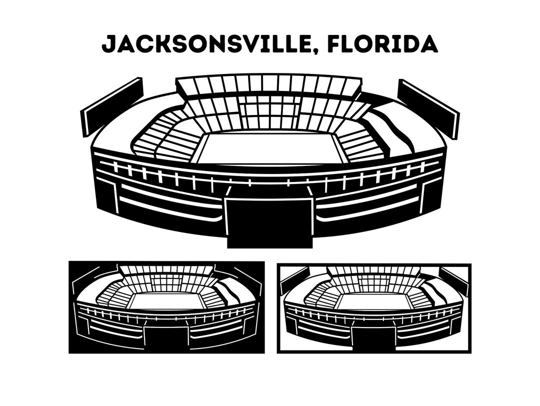 Jacksonsville Stadium Laser Cut Dxf Football Stadium Wall Decor Svg ...