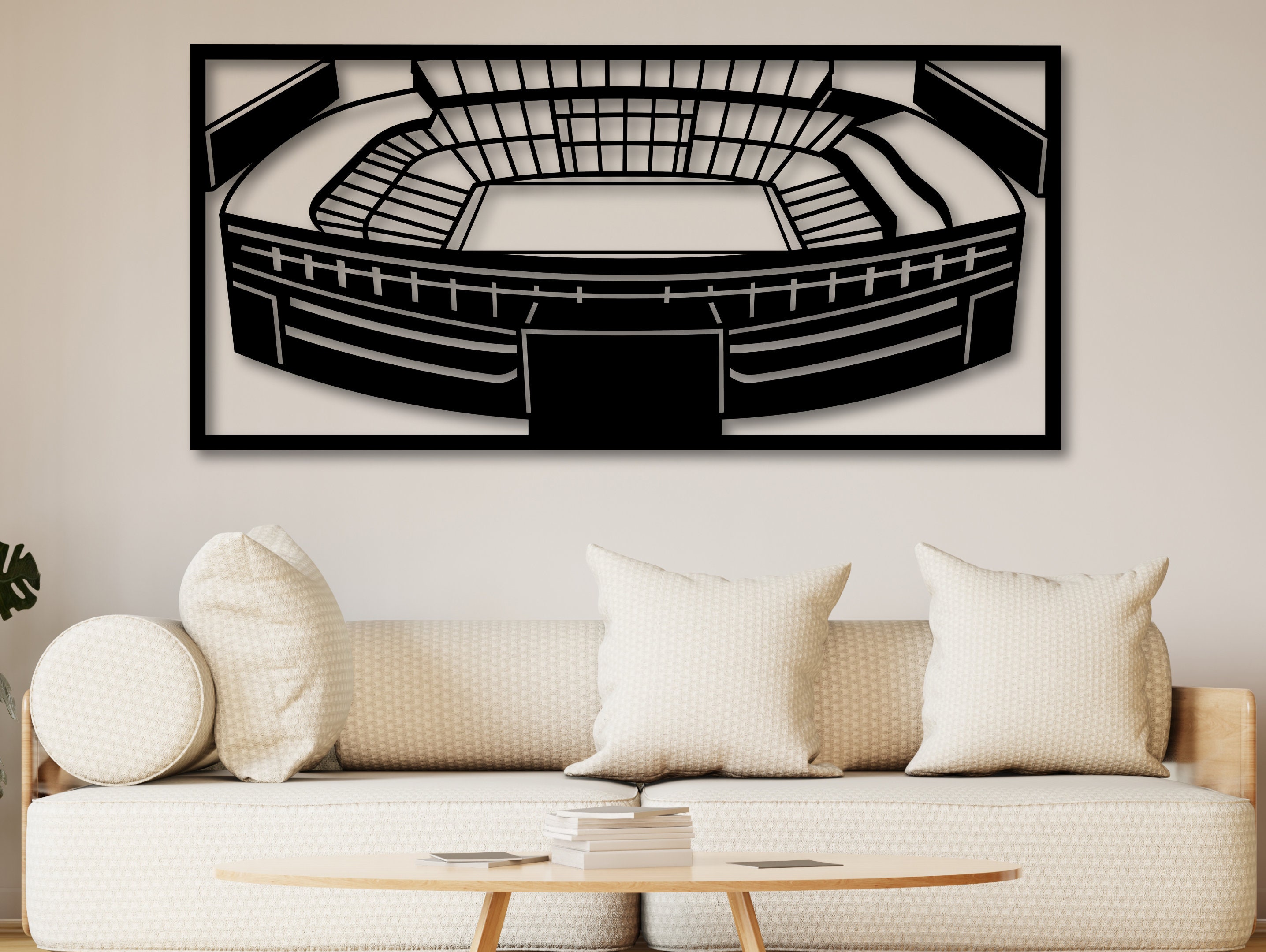 Jacksonsville Stadium Laser Cut Dxf Football Stadium Wall Decor Svg ...