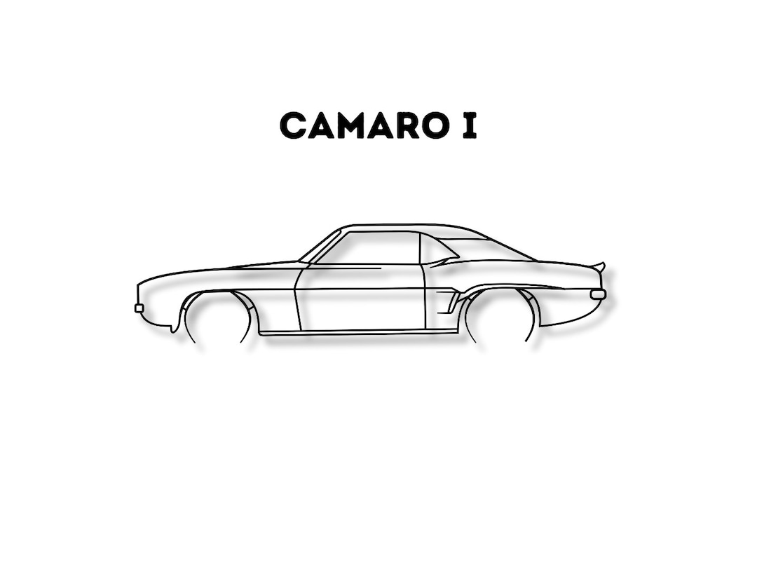 Camaro Car Vector File, Car Laser File, Car Cut File, Dxf, Svg Laser ...