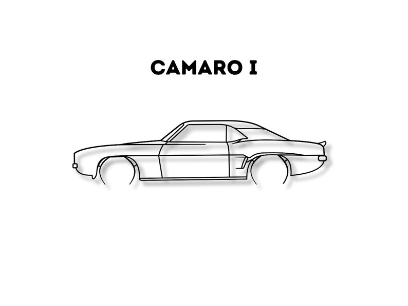 Camaro Car Vector File, Car Laser File, Car Cut File, Dxf, Svg Laser ...