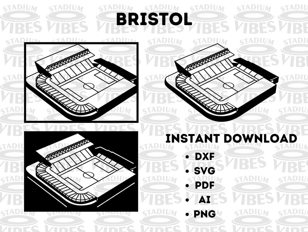 Bristol DXF Stadium File Laser Cut Stadium Stadium Ready to - Etsy