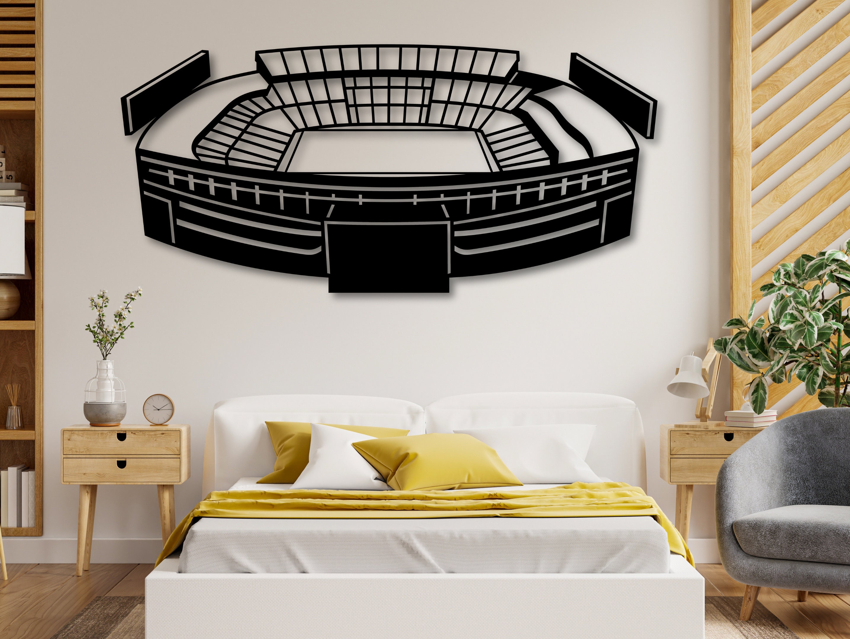 Jacksonsville Stadium Laser Cut Dxf Football Stadium Wall Decor Svg ...