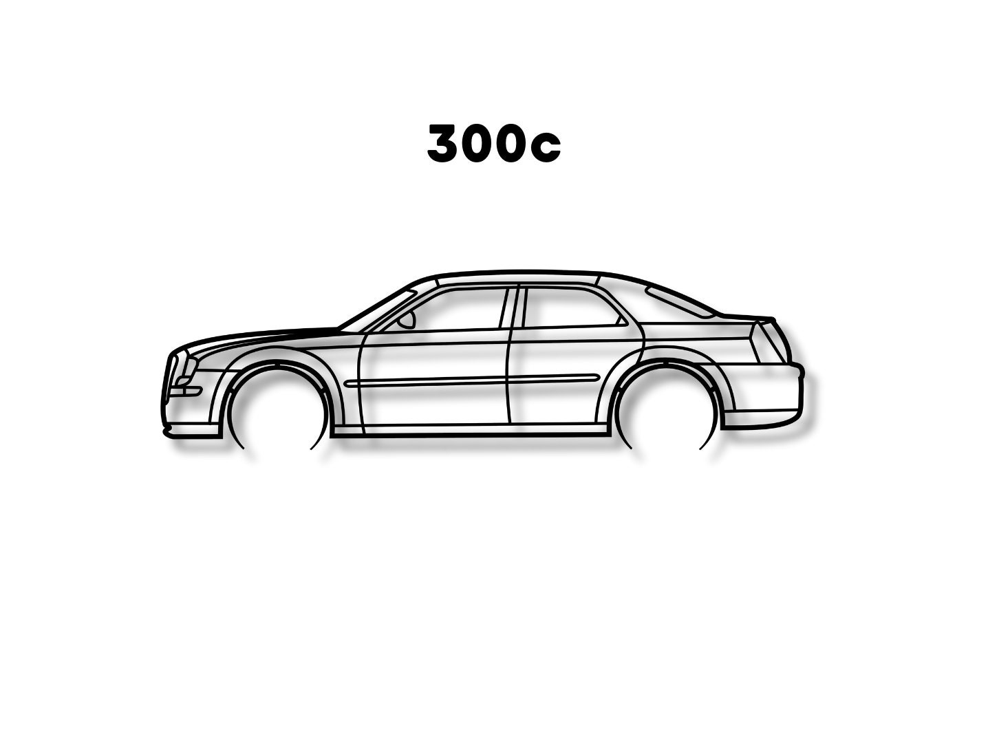 300C Silhouette, Laser Cut Car, Car Wall Decor, Vector Car File - Etsy