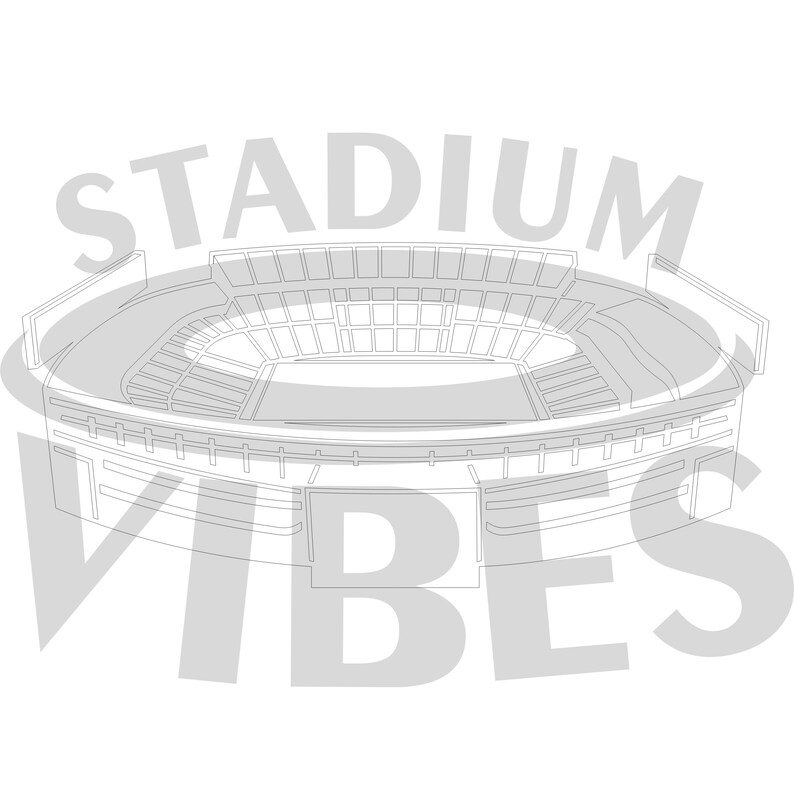 Jacksonsville Stadium Laser Cut Dxf Football Stadium Wall Decor Svg ...