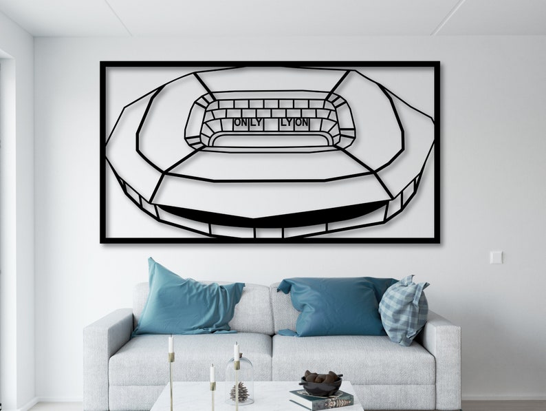 Stadion Park Stadium, Laser Cut File, Stadium Wall Decor, Lyon Football ...