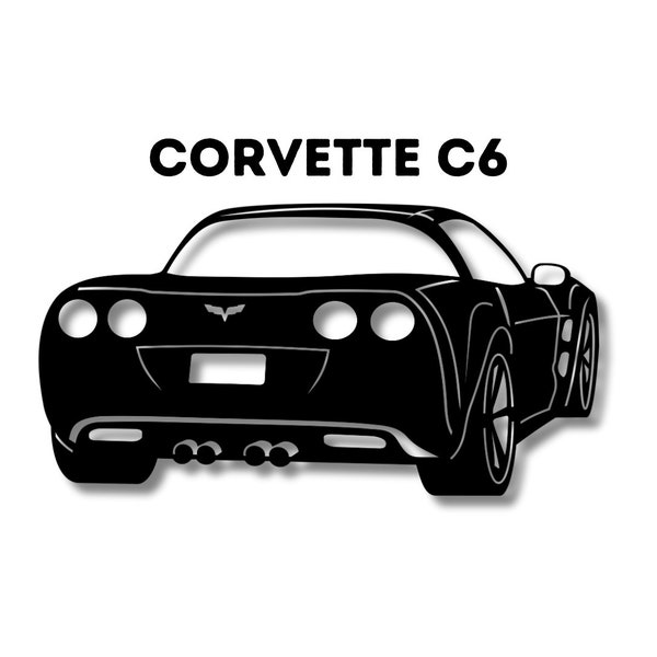 C6 Corvette Silhouette - Etsy