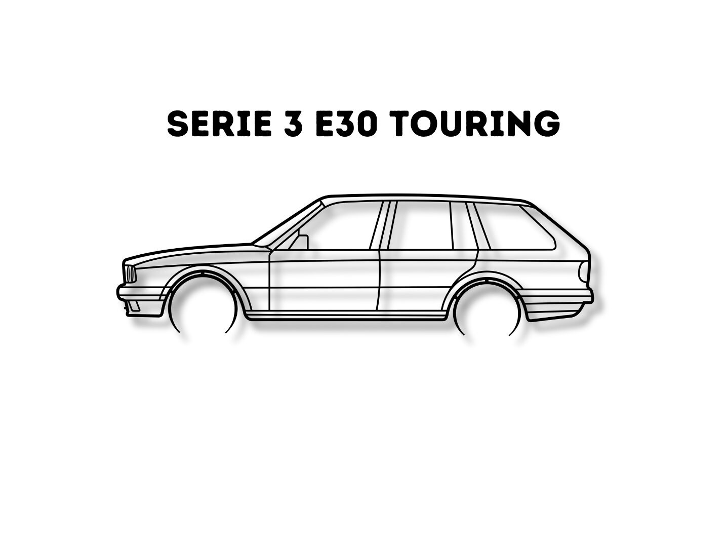 E30 Touring Laser Cut Vector File, Serie 3 E30 Car Silhouette - Etsy