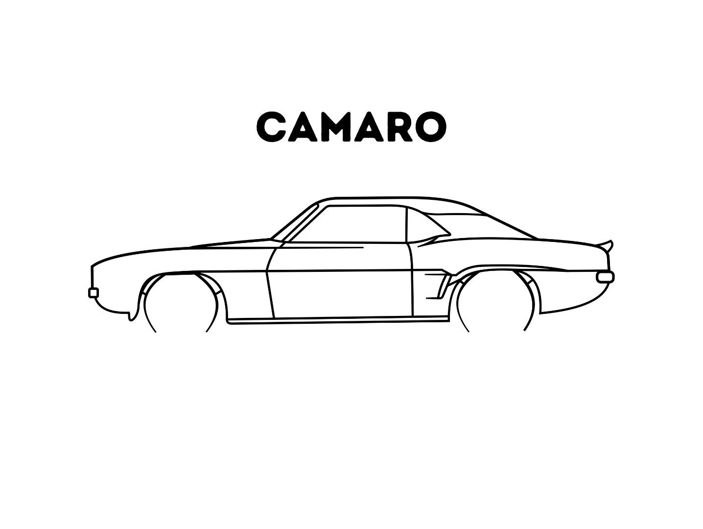 Camaro Car Vector File Car Laser File Car Cut File Dxf Svg - Etsy