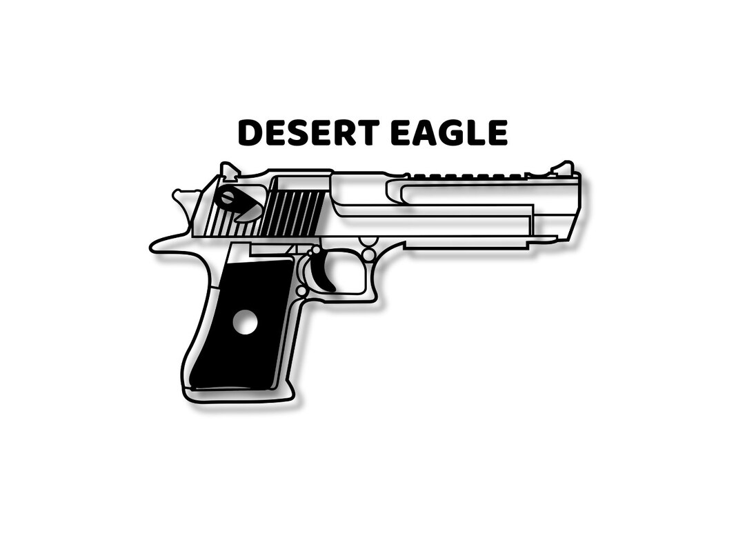 Desert Eagle Silhouette, Gun Svg, Gun Dxf, Handgun, Sidearm - Etsy