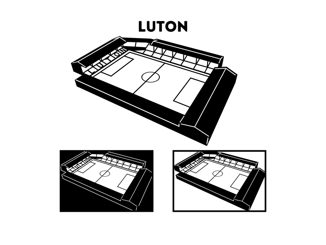 Luton Stadium Cut Template Laser Glowforge Cut File - Etsy