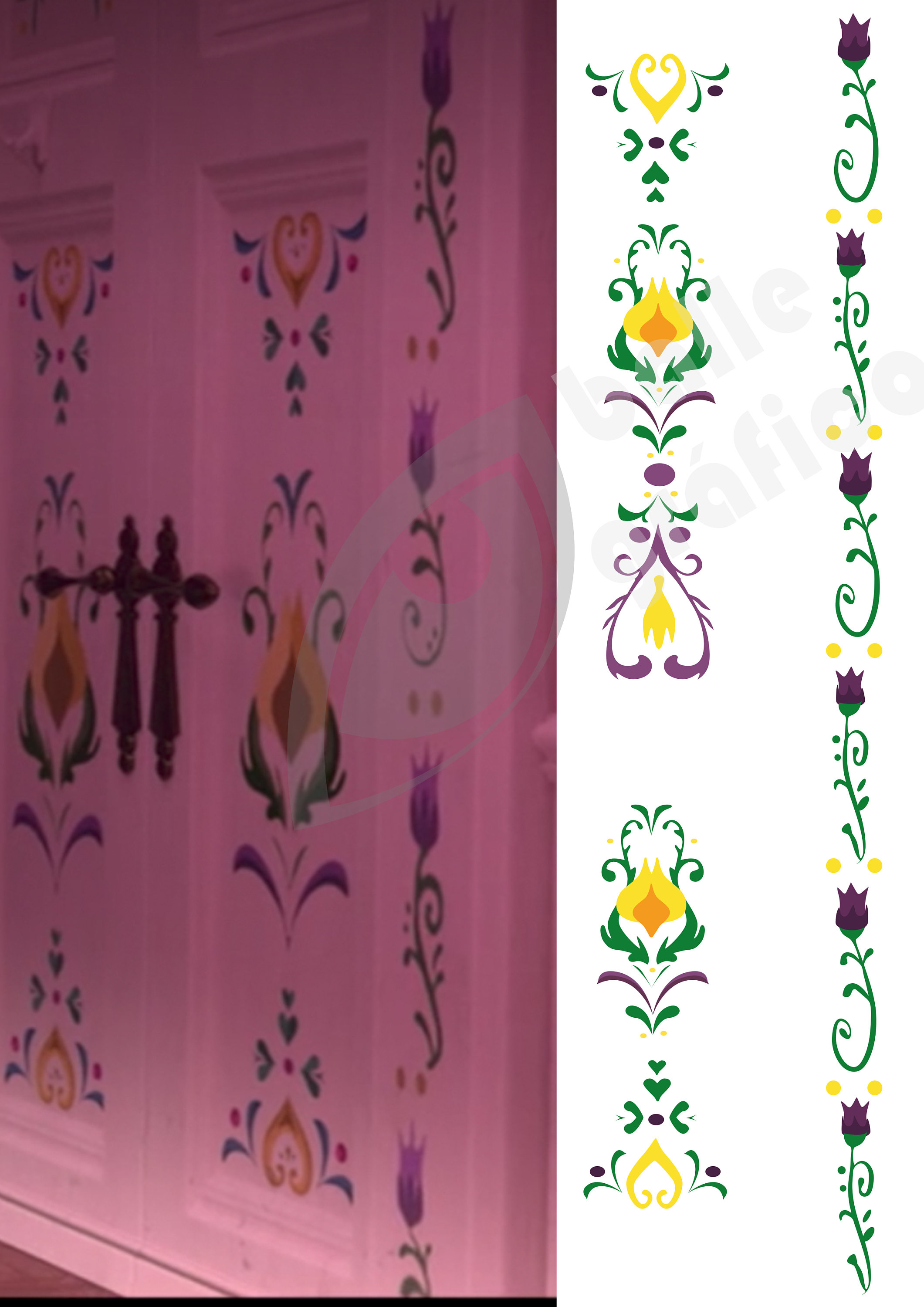 Elsa and Anna Door Pack. - Etsy