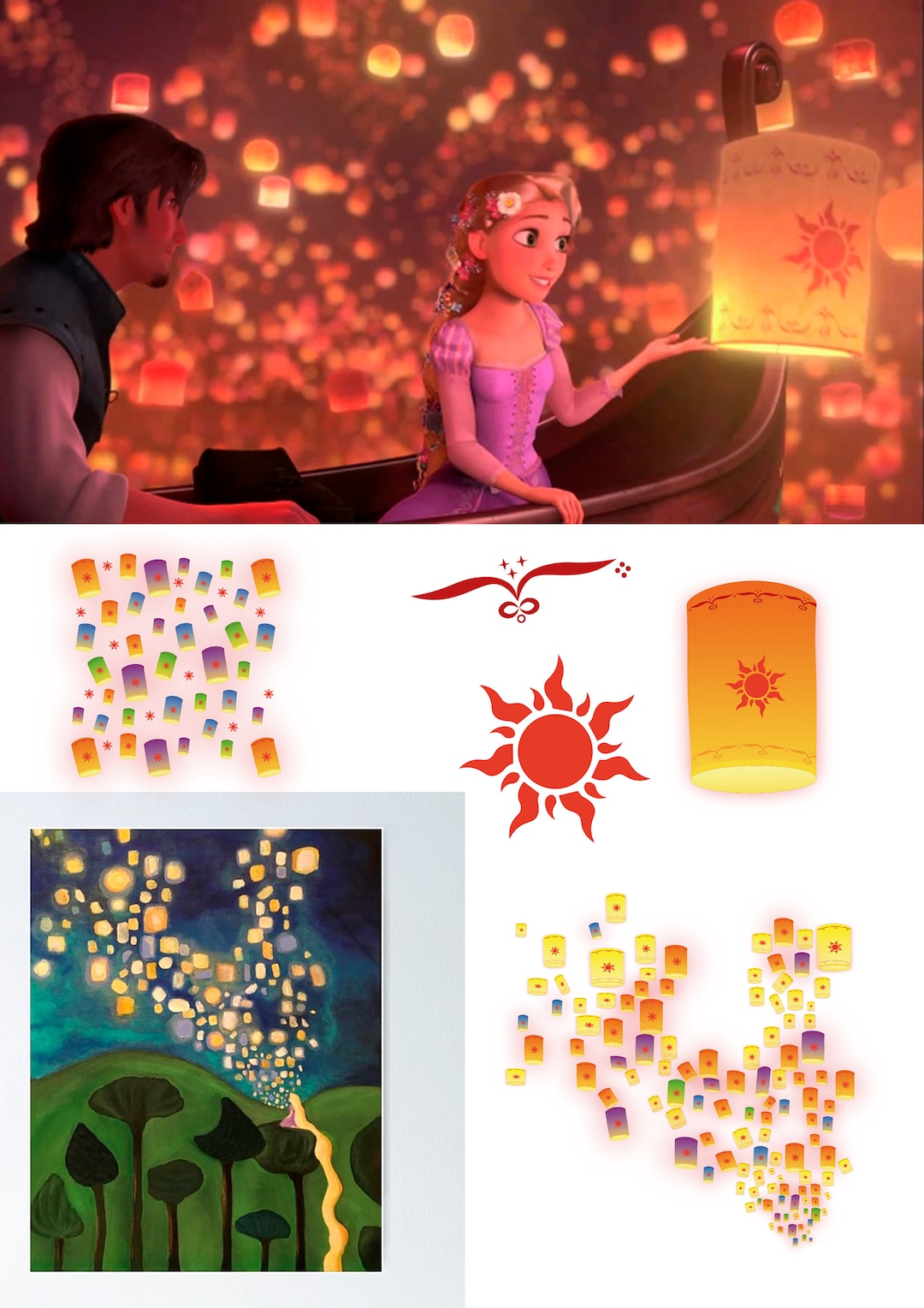 Tangled Movie Lantern - Etsy