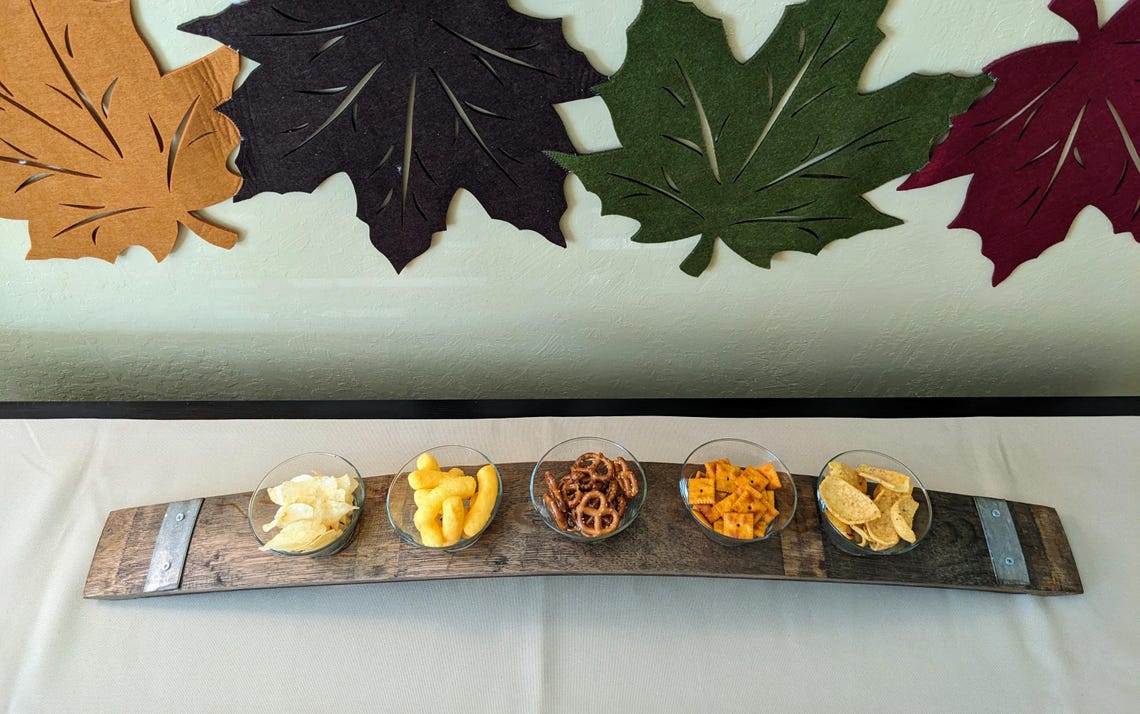 Wine Barrel Snack Centerpiece, Fall Snack Wine Barrel Tray, Wine Barrel ...