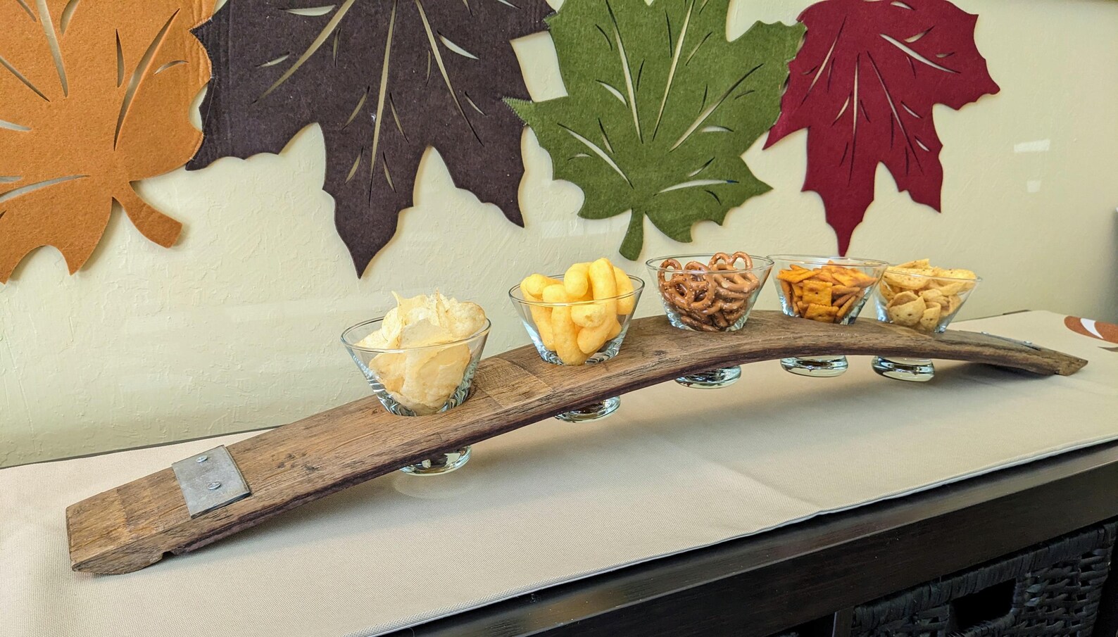 Wine Barrel Snack Centerpiece, Fall Snack Wine Barrel Tray, Wine Barrel ...