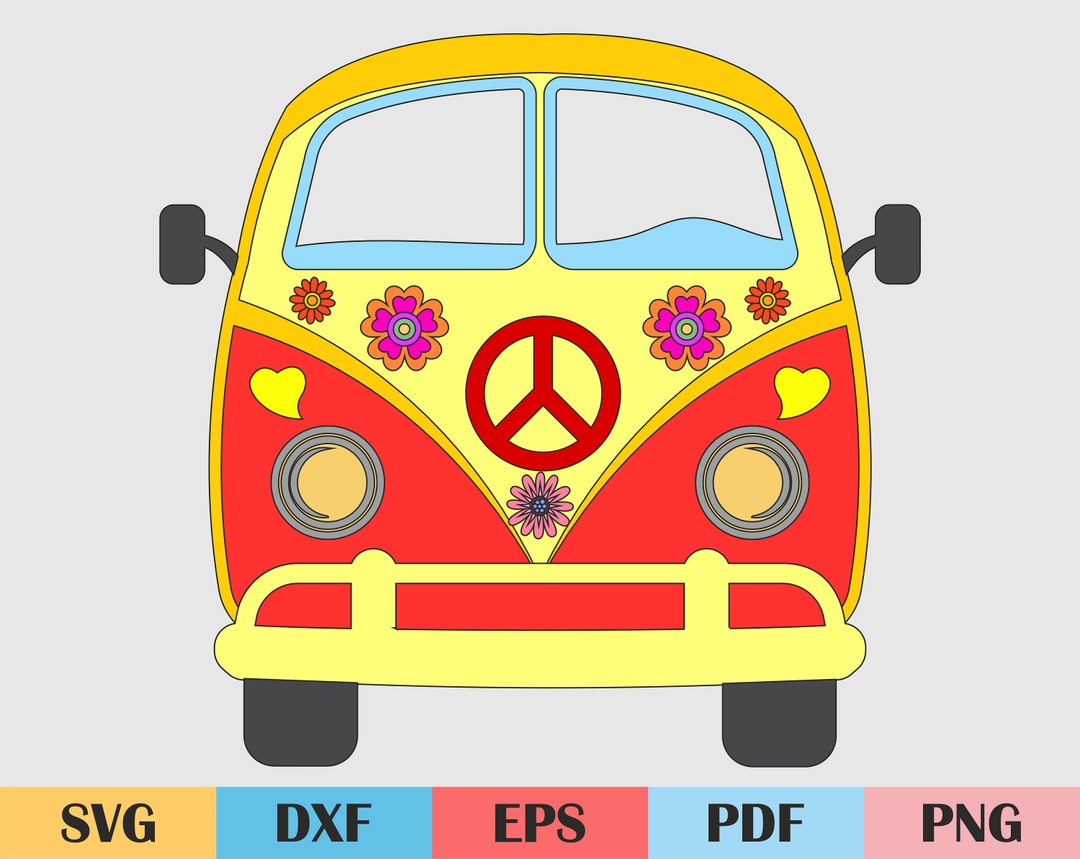 Hippie Van Svg Hippie Wall Art Svg İnstant Download - Etsy