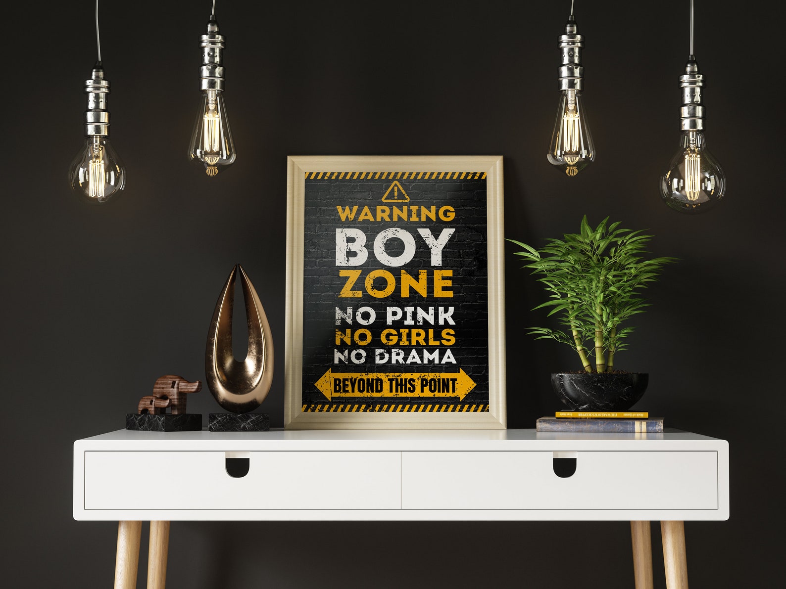 Man Cave Printable Wall Poster | Boy's or Men's Room Decor | Game Room ...