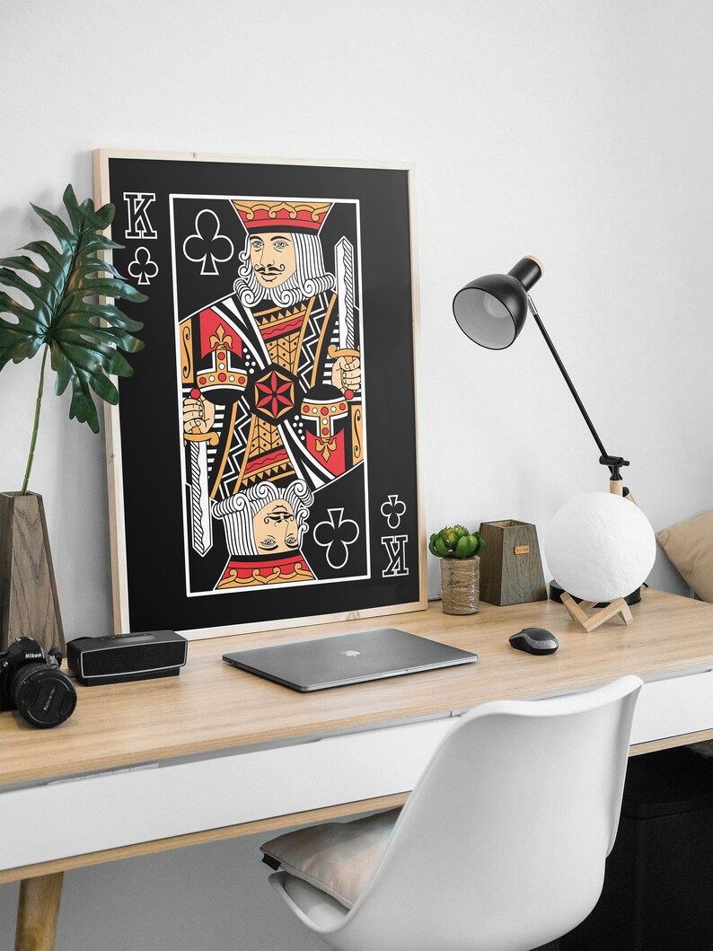 Man Cave Wall Poster | Men's Room Decor | Game Room Wall Art | Las ...