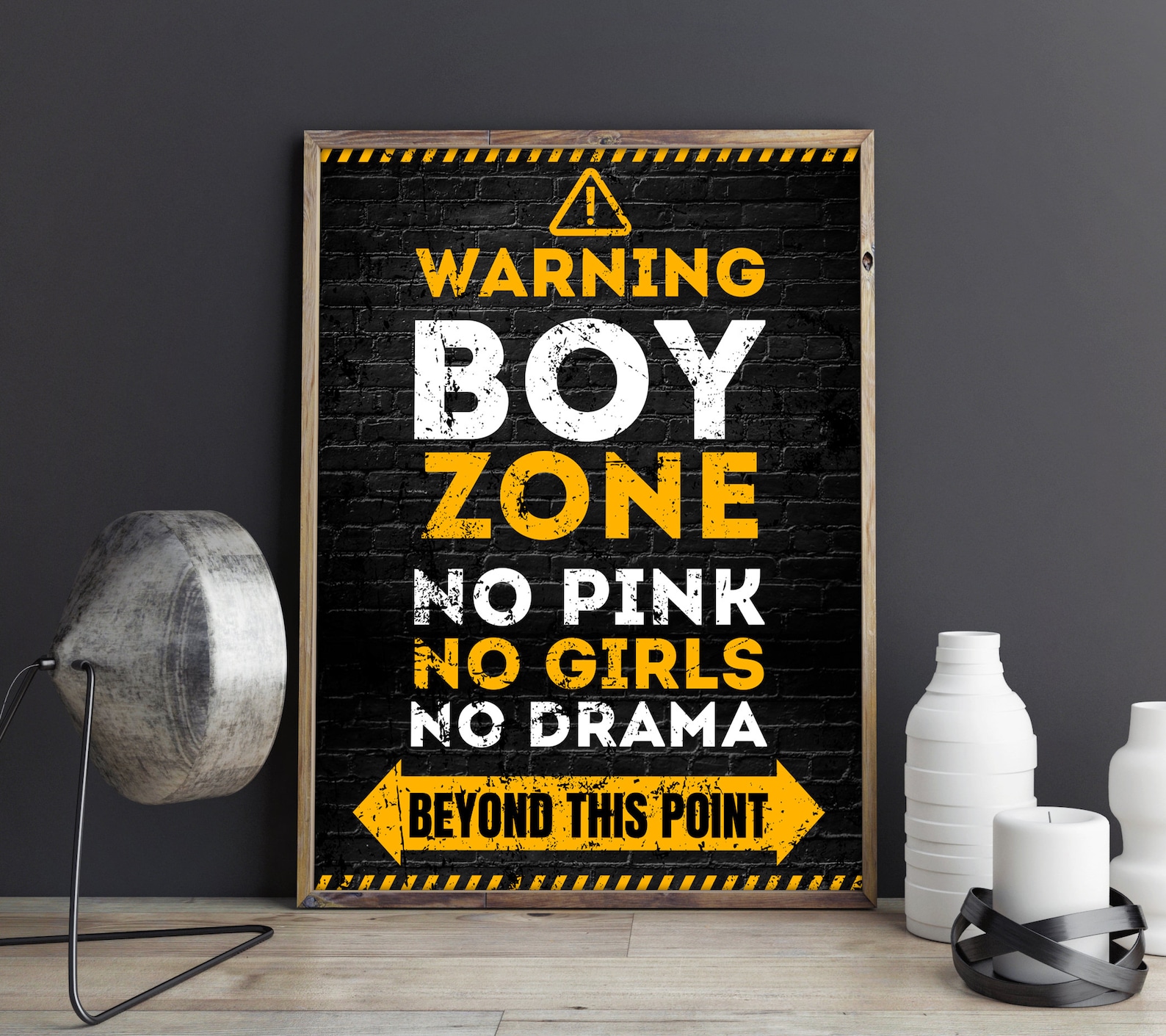 Man Cave Printable Wall Poster | Boy's or Men's Room Decor | Game Room ...