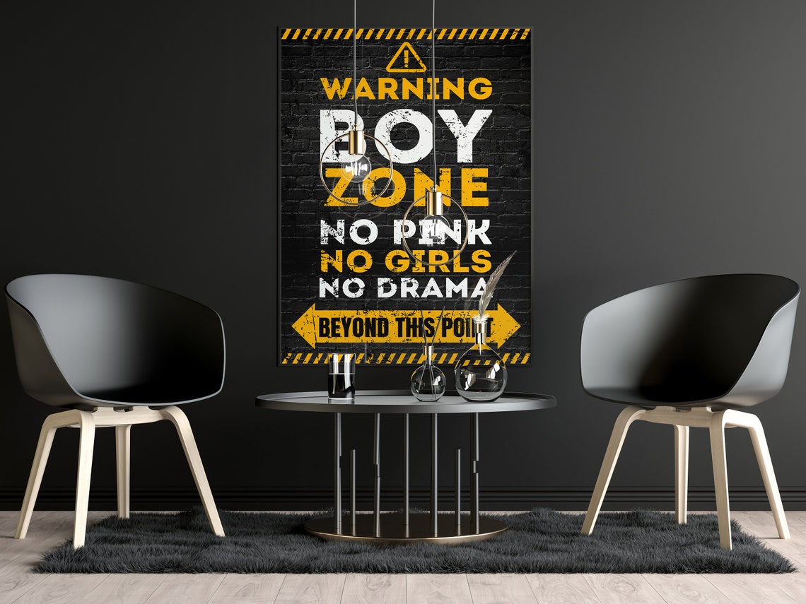 Man Cave Printable Wall Poster | Boy's or Men's Room Decor | Game Room ...