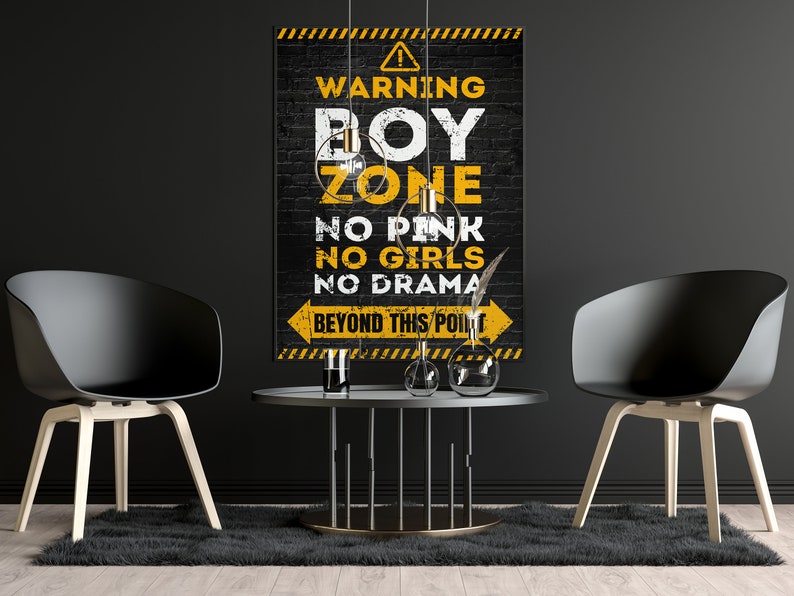 Man Cave Printable Wall Poster | Boy's or Men's Room Decor | Game Room ...
