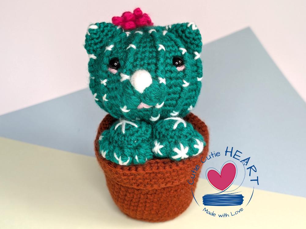 Amigurumi Cat-tus Crochet Pattern - Instant PDF Download - Cute Cactus ...