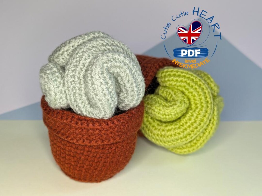 Amigurumi Cactus Brain Crochet Pattern, Instant Pdf DOWNLOAD - Etsy