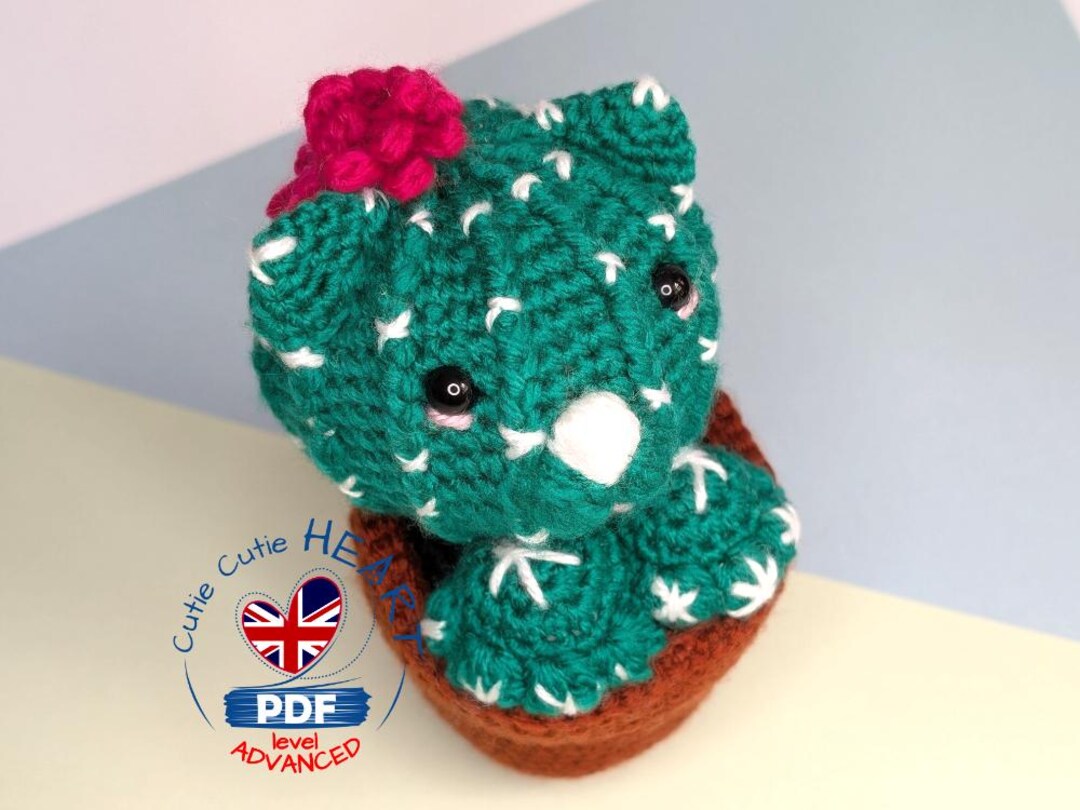 Amigurumi Cat-tus Crochet Pattern - Instant PDF Download - Cute Cactus ...