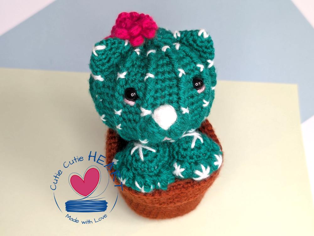 Amigurumi Cat-tus Crochet Pattern - Instant PDF Download - Cute Cactus ...