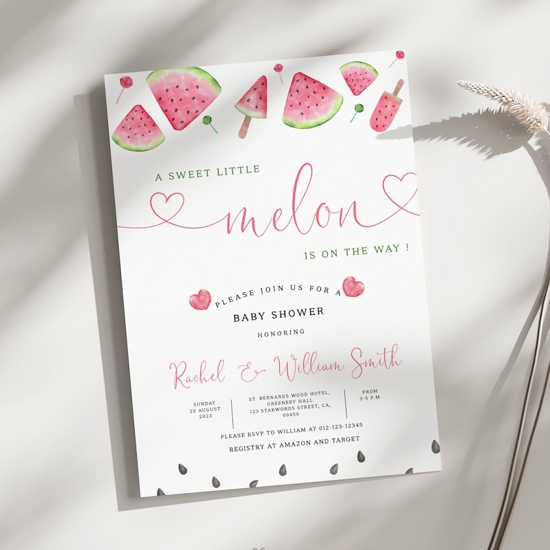 Watermelon Invitation - Etsy