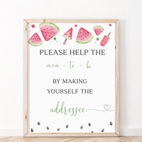 Watermelon Baby Shower Invitation: Sweet Little One, Watercolor ...
