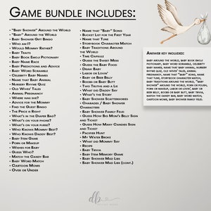 60 Printable Stork Baby Shower Games Bundle, Special Delivery Baby ...