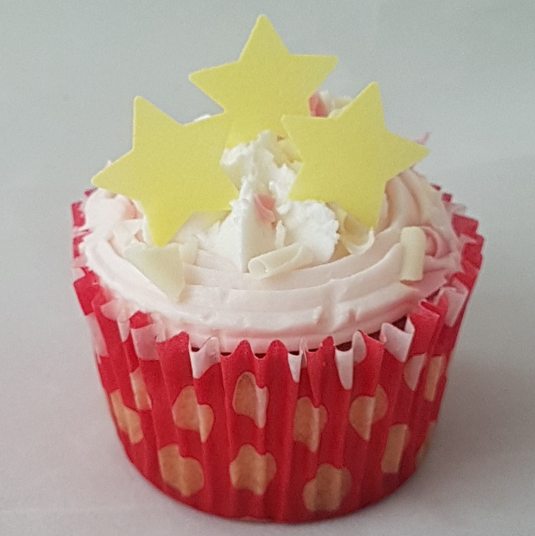 36 X Edible Stars Wafer Rice Paper Cup Cake Decoration Toppers Various ...