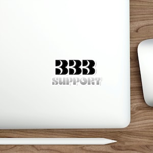 333 Support | Angel Number Stickers | Water-resistant Vinyl | Indoor ...