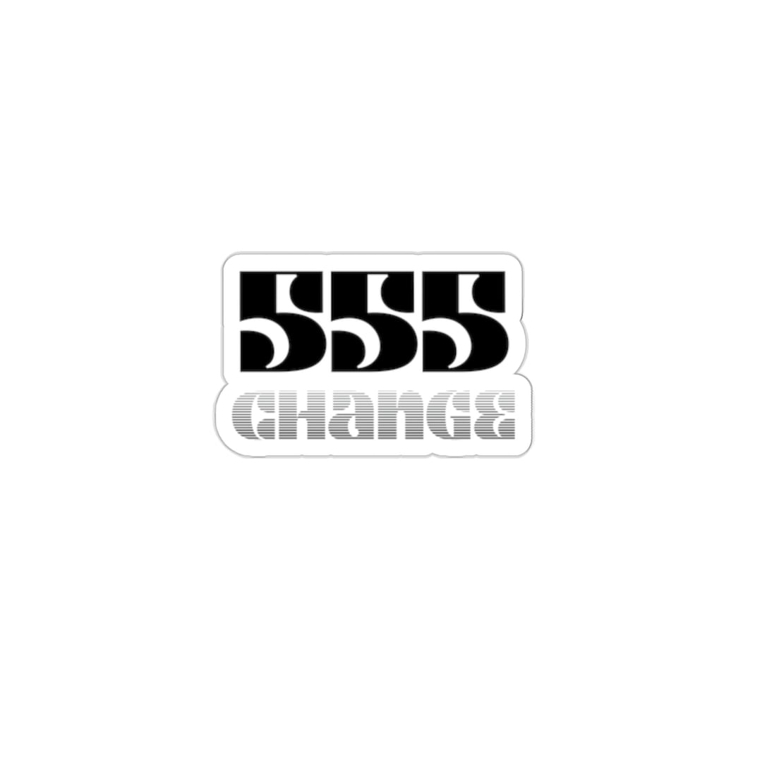 555 Change | Angel Number Stickers | Water-resistant Vinyl | Indoor ...