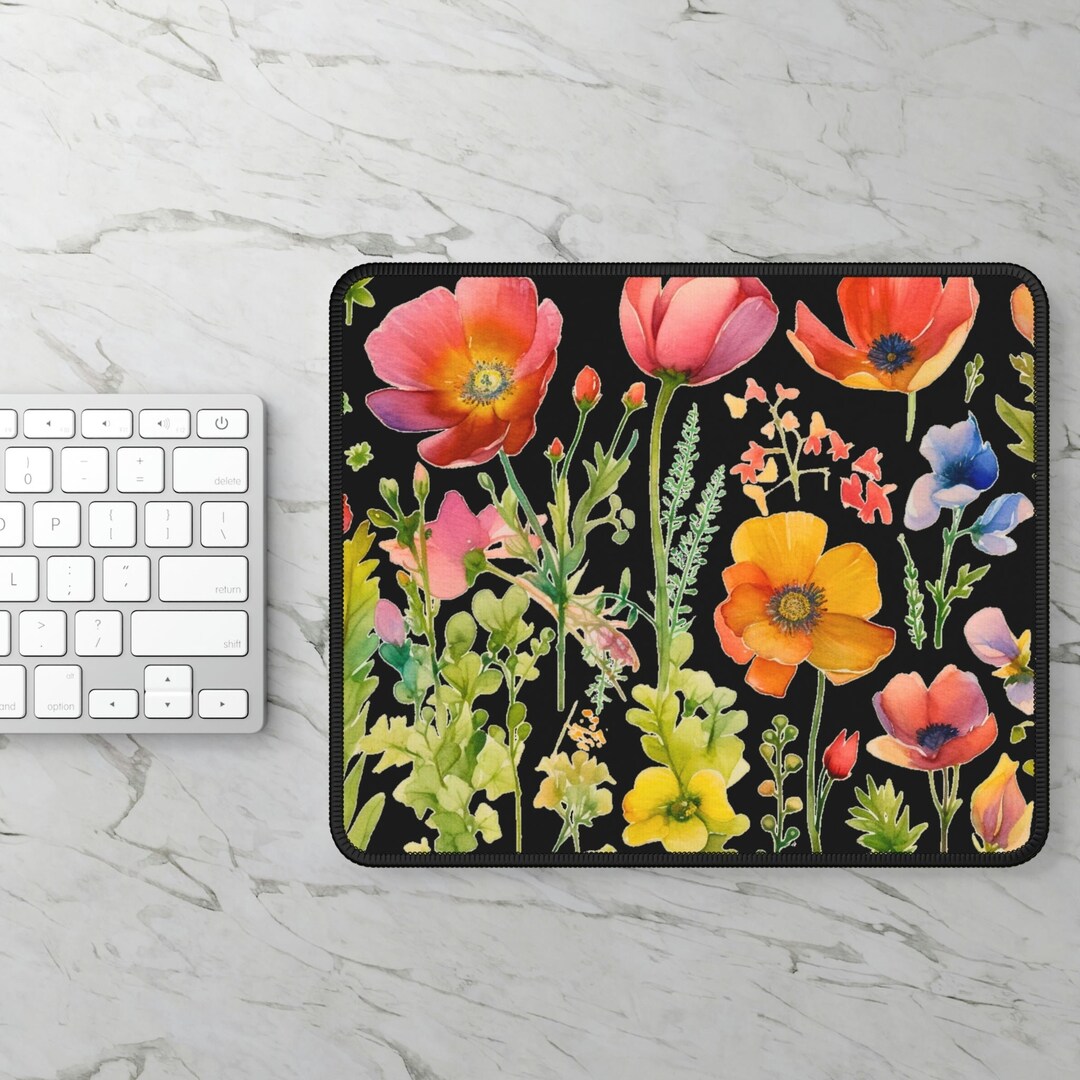 Water Color Flower Gaming Mousepad - Etsy