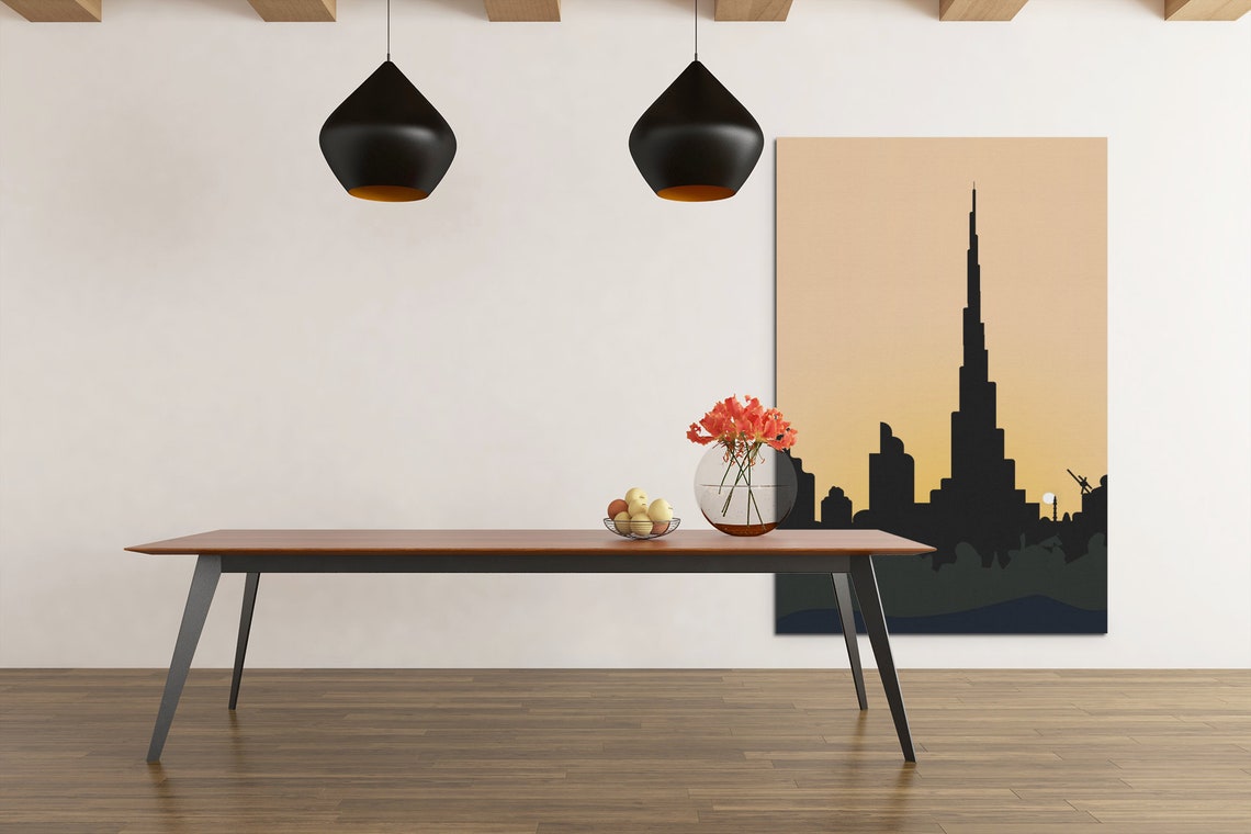 Minimalist Printable Cityscape Portrait, Art Poster, Wall Prints ...