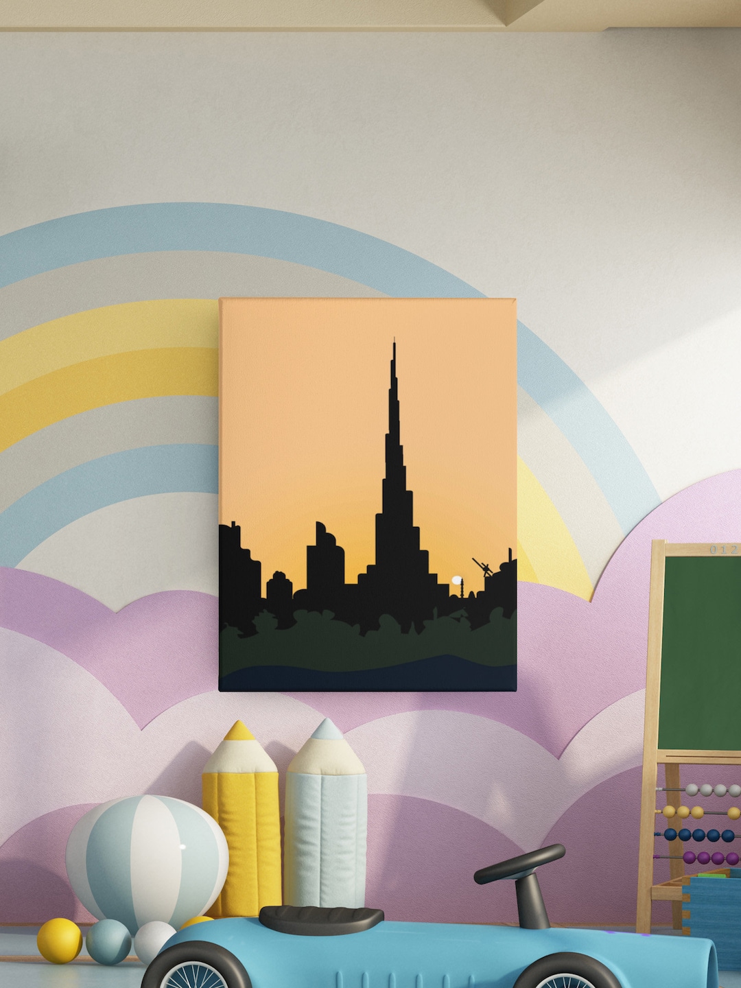 Minimalist Printable Cityscape Portrait, Art Poster, Wall Prints ...
