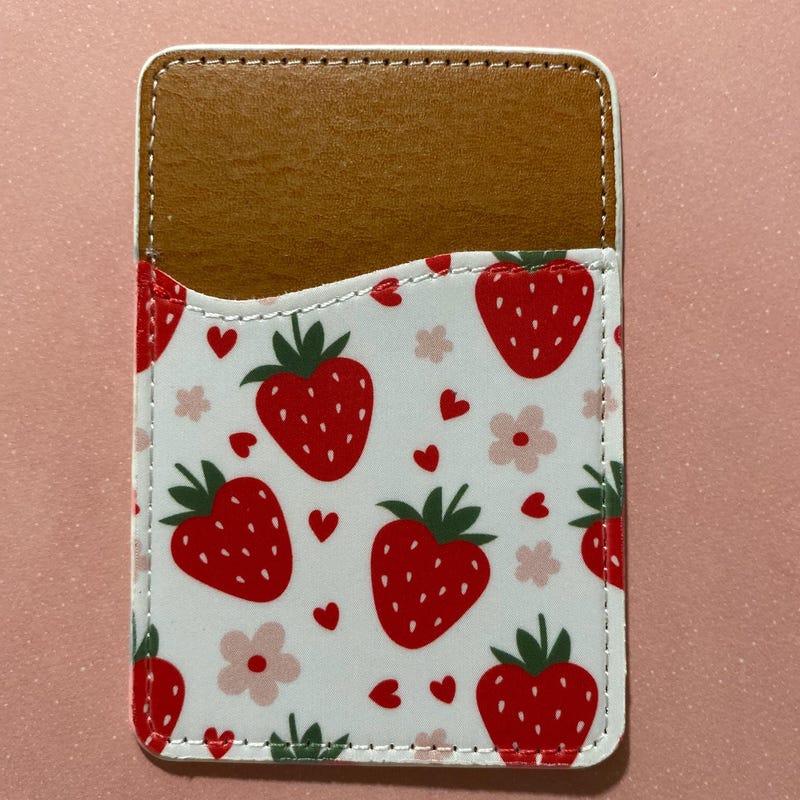 Strawberry Wallet - Etsy