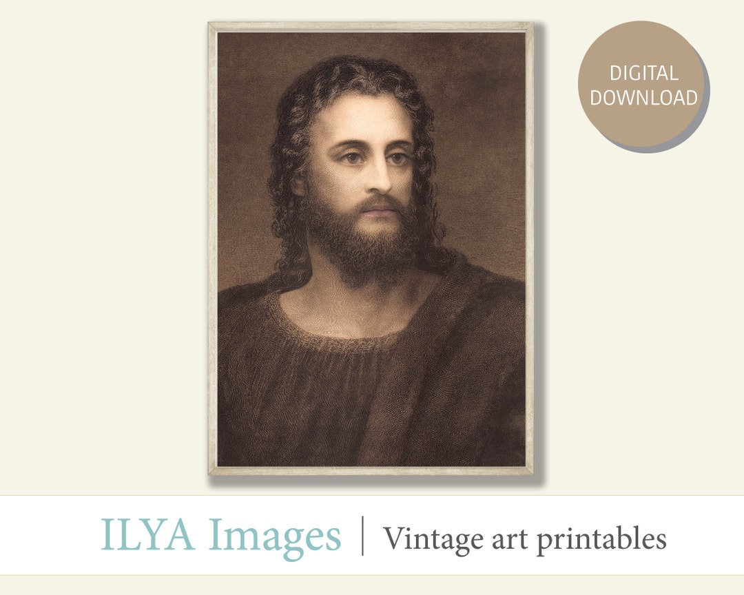 Printable Jesus of Nazareth Painting, Jesus Art, Jesus Wall Art ...