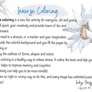 Bright Reverse Coloring Pages, Mindfulness Activity, Creative Doodling ...