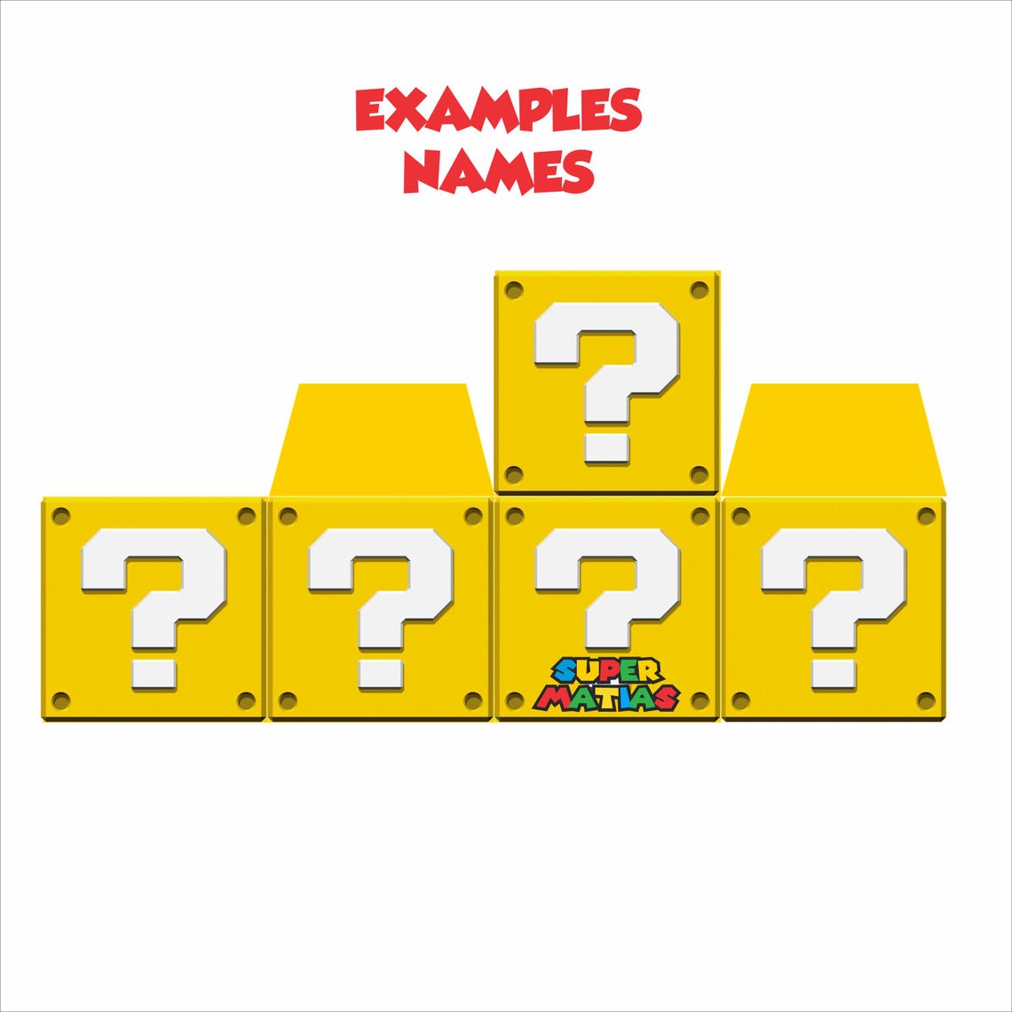 Custom Super Mario Name, Logo With Your Name in Mario Font, Png, Custom ...
