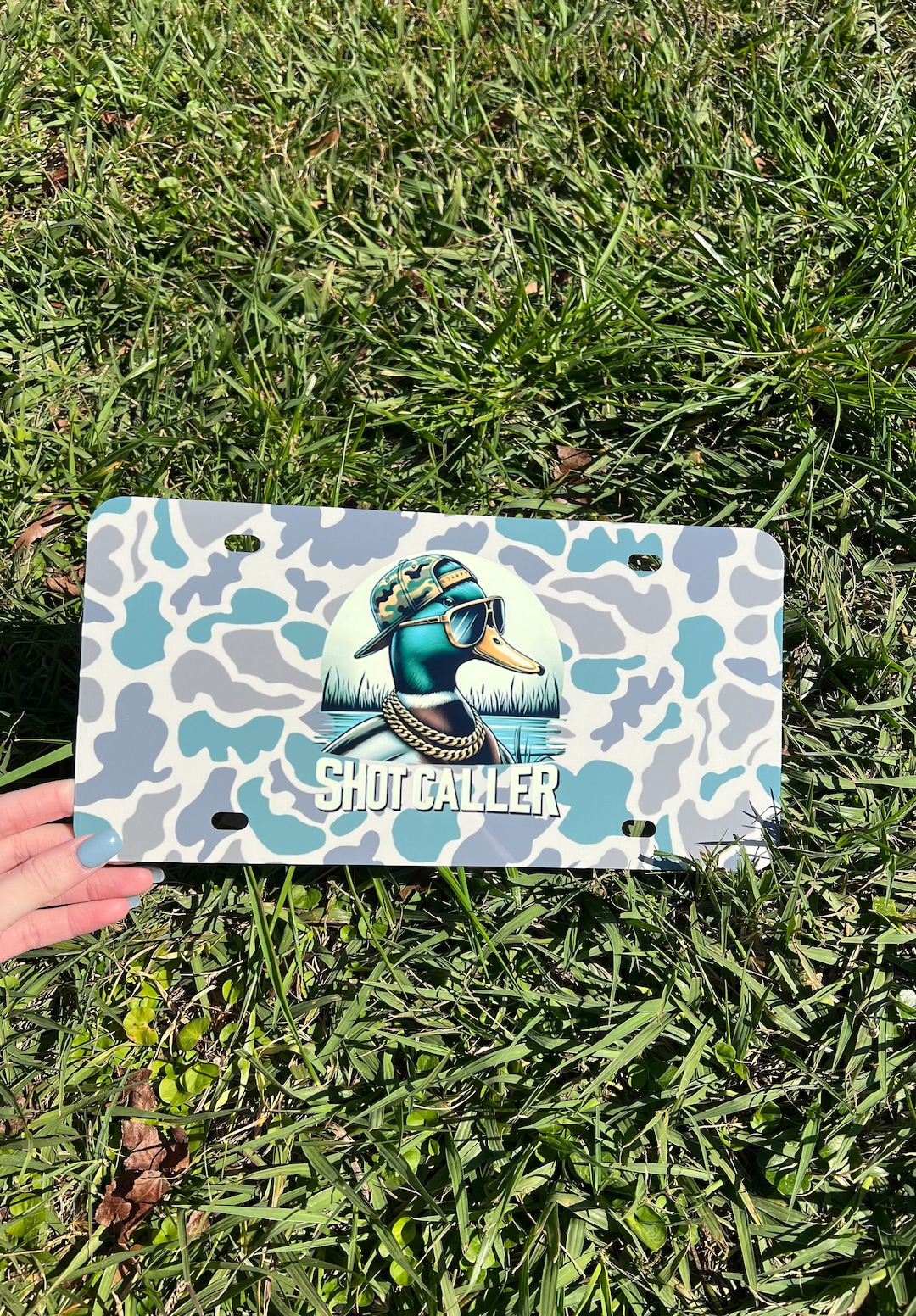 Camo Duck License Plate - Etsy