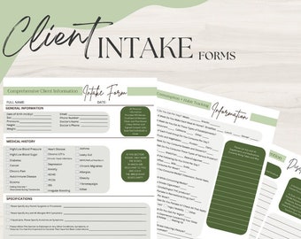 Intake Form Nutrition - Etsy