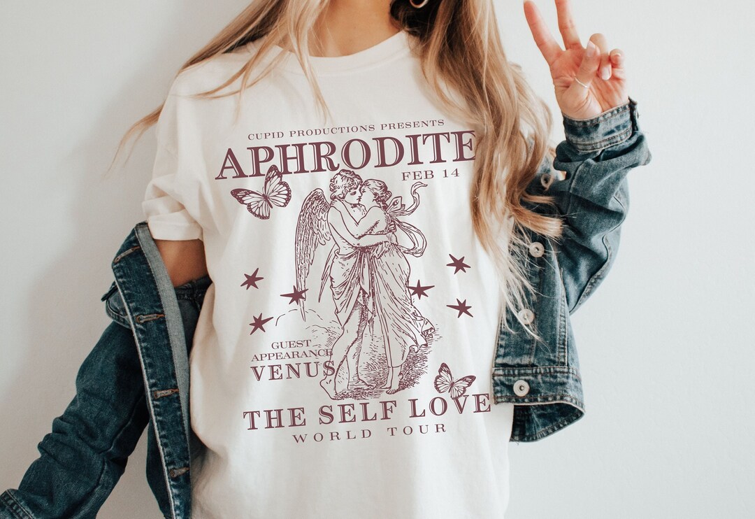 Vintage Style Goddess of Love Band Tee, Aphrodite Shirt, Mythology ...