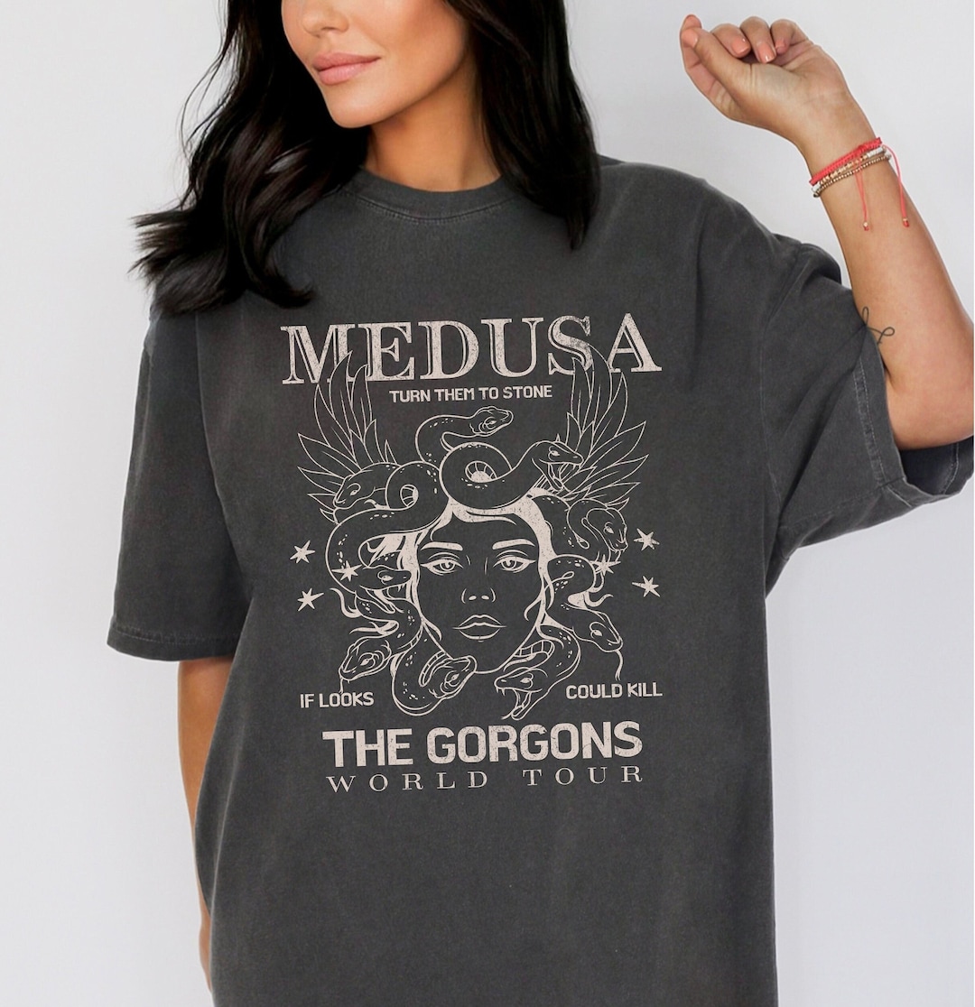 Medusa T Shirt, Greek Mythology Goddess Shirt, Snake Shirt - Etsy