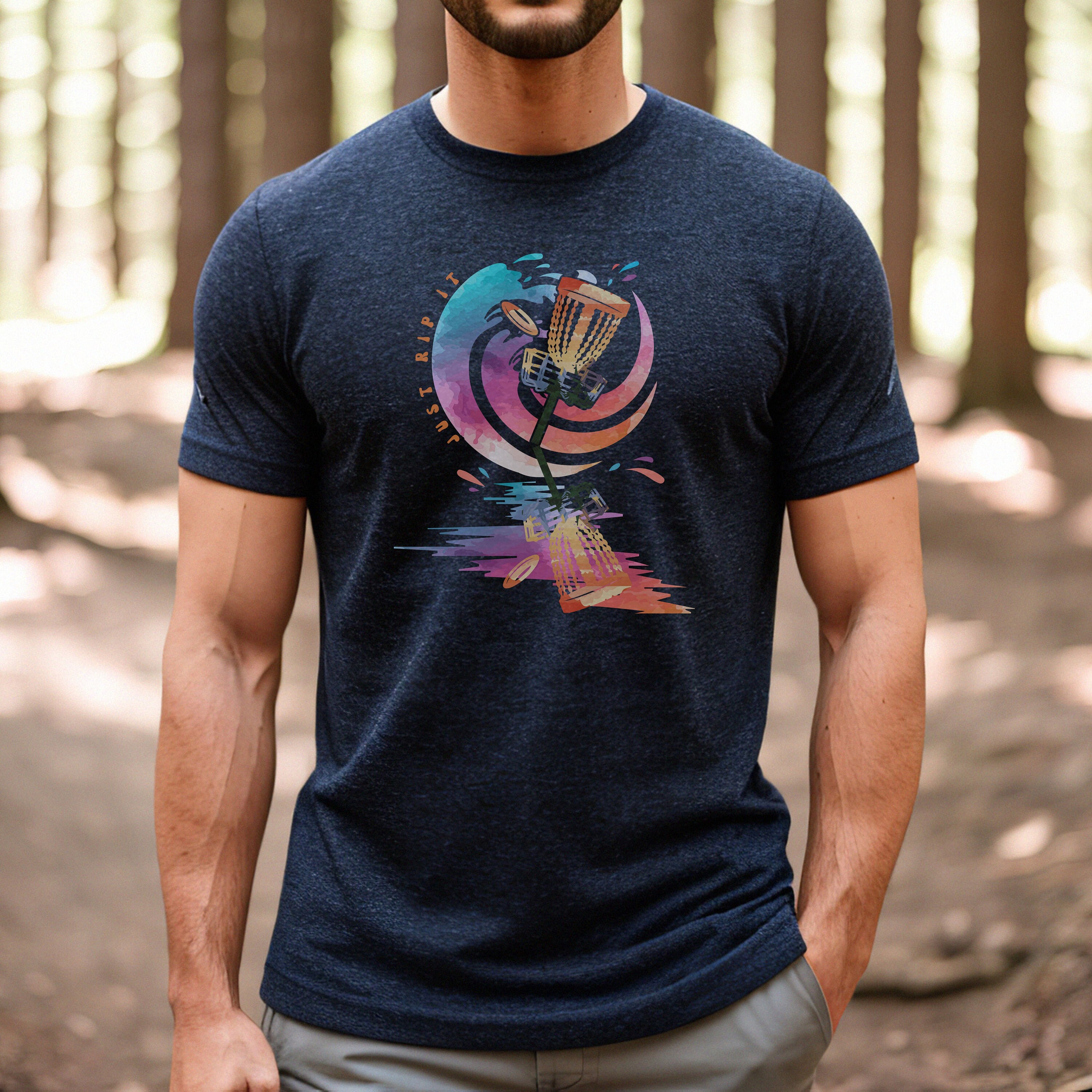 Disc Golf Shirt, Just Rip It Shirt, Disc Golf Shirt, Disc Golf Player ...